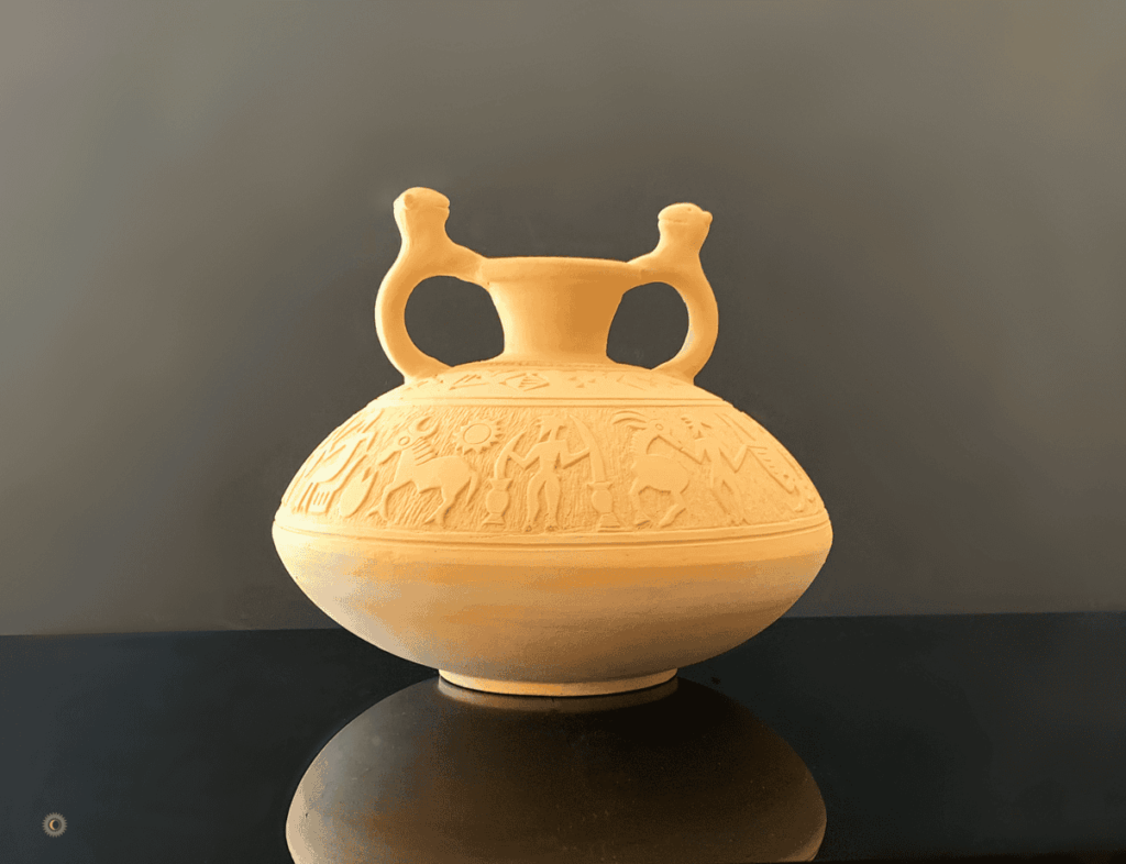 Pottery 22 - Antiquity Pottery with Dilmun Seals & Symbols - Souq2Door